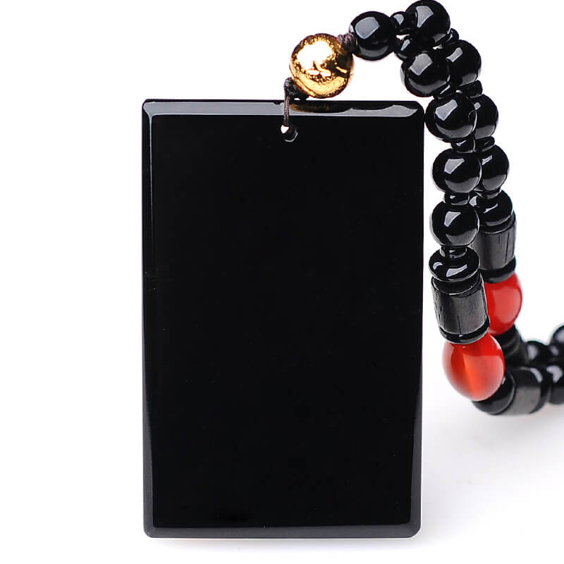 Blank Pendant Obsidian Talisman Necklace – Taikong Sky