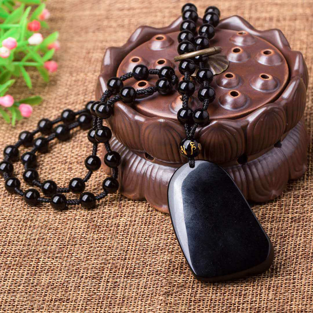 Foot Spider Pendant Obsidian Talisman Necklace – Taikong Sky